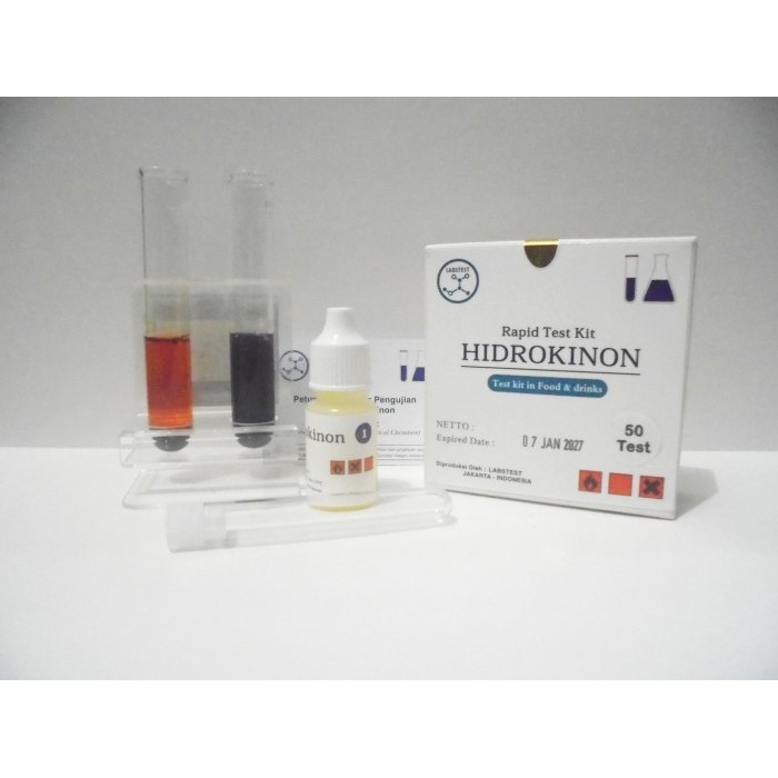 Jual Test Kit Hidrokinon Pada Kosmetik, Alat Uji Cepat Hidroqinon ...