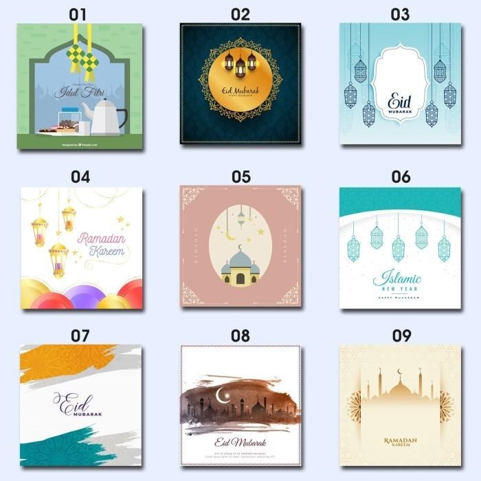 Jual Promo! Kartu Ucapan Lebaran Idul Fitri Dan Ramadhan (Gratis Design ...