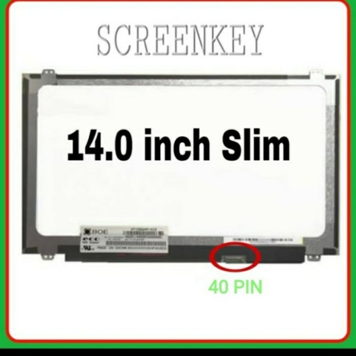 Jual >>>>>] LCD 14 SLIM 40 PIN / LED 14 SLIM 40 PIN / LCD LAPTOP 14 ...