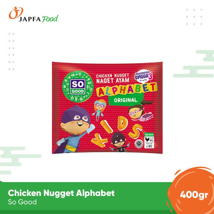 Jual So Good Chicken Nugget / Naget Ayam Alphabet 400gr | Shopee Indonesia