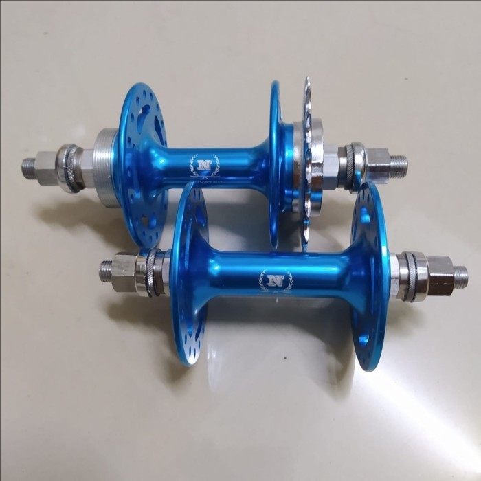 Jual Hub Novatec Fixie Fixed Gear Track Alloy 36H 17T Anodize Blue ...