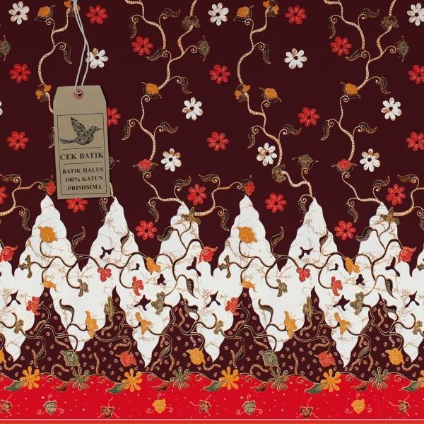 Jual Kain Batik - Motif Paras Madura Bunga Unik (Merah Hati) | Shopee ...