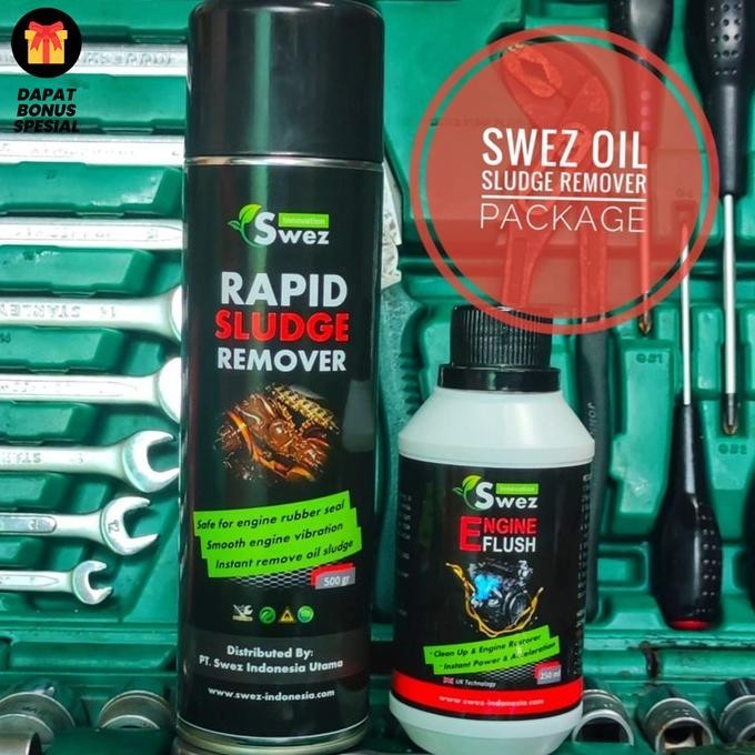 Jual Paket Swez Oil Sludge Remover 500Ml & Engine Flush 250Ml | Shopee ...