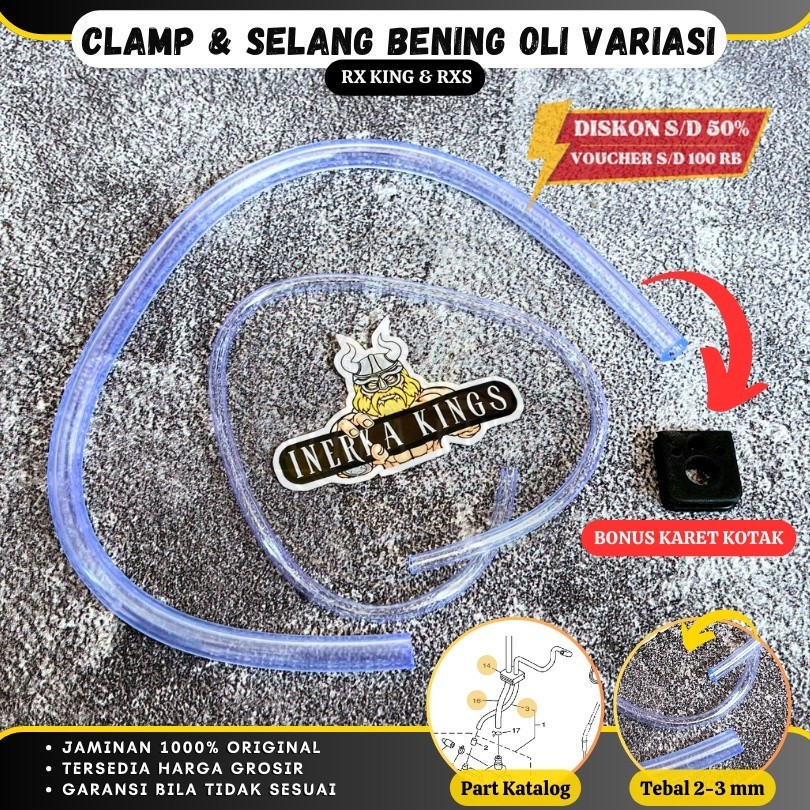 Jual Selang Slang Pompa Oli Samping Besar Kecil Bening Rx King Rxs ...