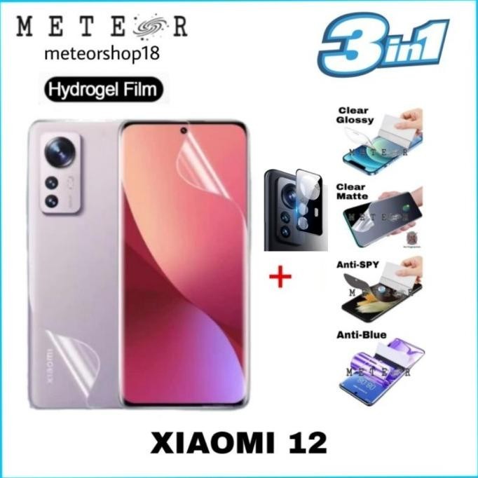 Jual Limited - XIAOMI 12 5G HYDROGEL FRONT BACK SCREEN PROTECTOR ANTI GORES CAMERA - DPN-CLEAR ...