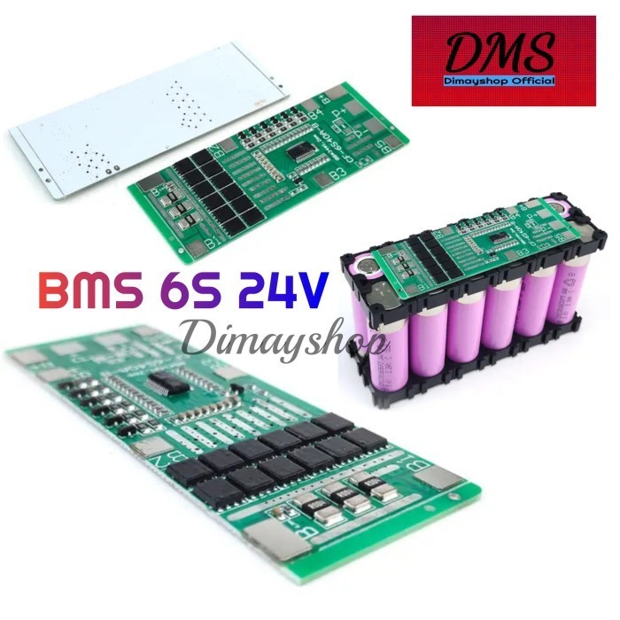 Jual New!! Modul BMS 6S 24V 20A Baterai Lithium 18650 pack | Shopee ...