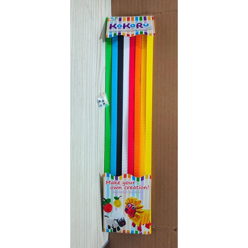 Jual Kokoru Kertas Bergelombang Ichi Colour Color Corrugated Paper 1 ...