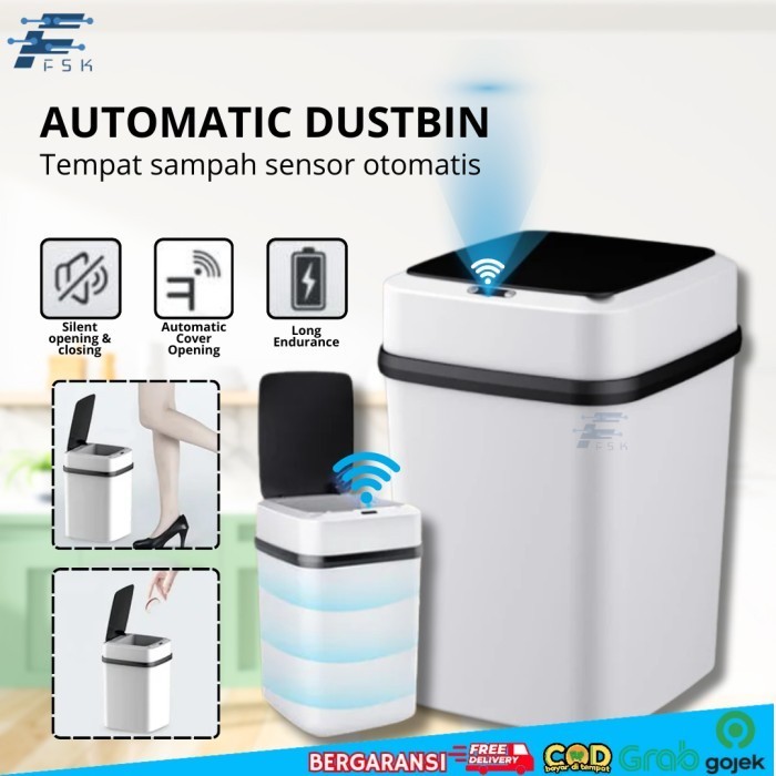 Jual COD]Smart Trash Bin // Tempat Sampah Pintar Otomatis | Shopee ...