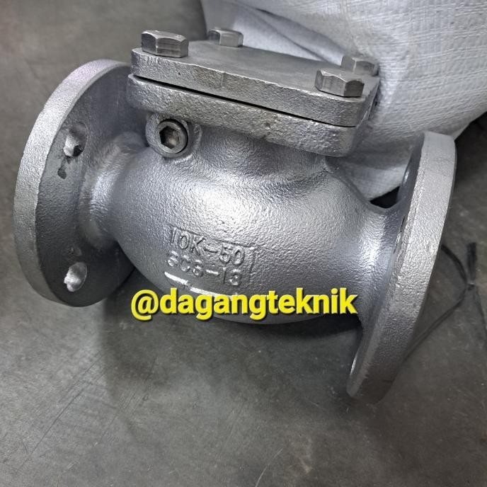 Jual Swing Check Valve JIS 10K SS 304 2 inch / DN 50 | Shopee Indonesia