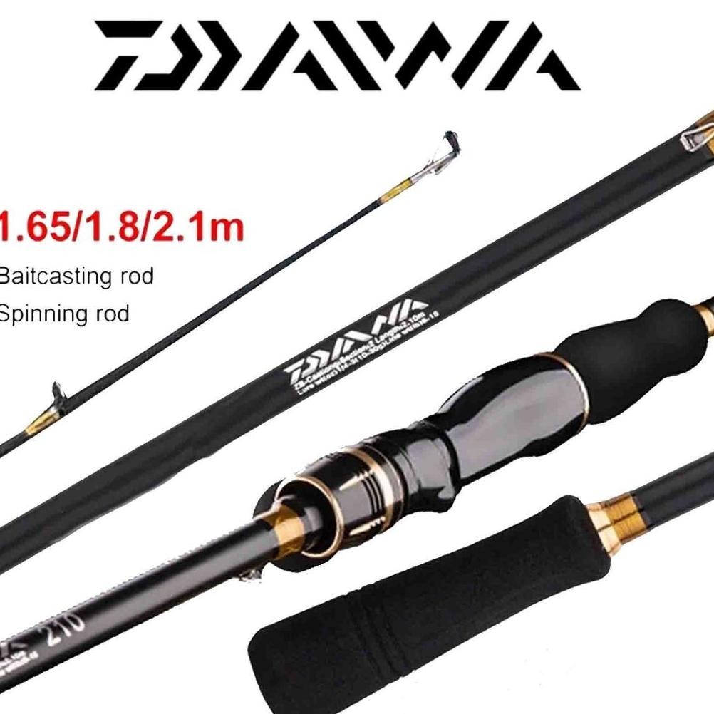 Jual PROMO DAIWA 1.6m/1.8m/2.1m Ul Power Fishing Rod Solid Carbon Rod ...