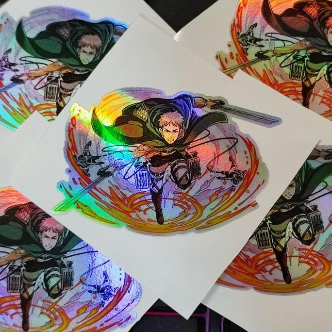 Jual STICKER STIKER HOLOGRAM ANIME -AOT JEAN KRISTIN - STIKER ANIME ...