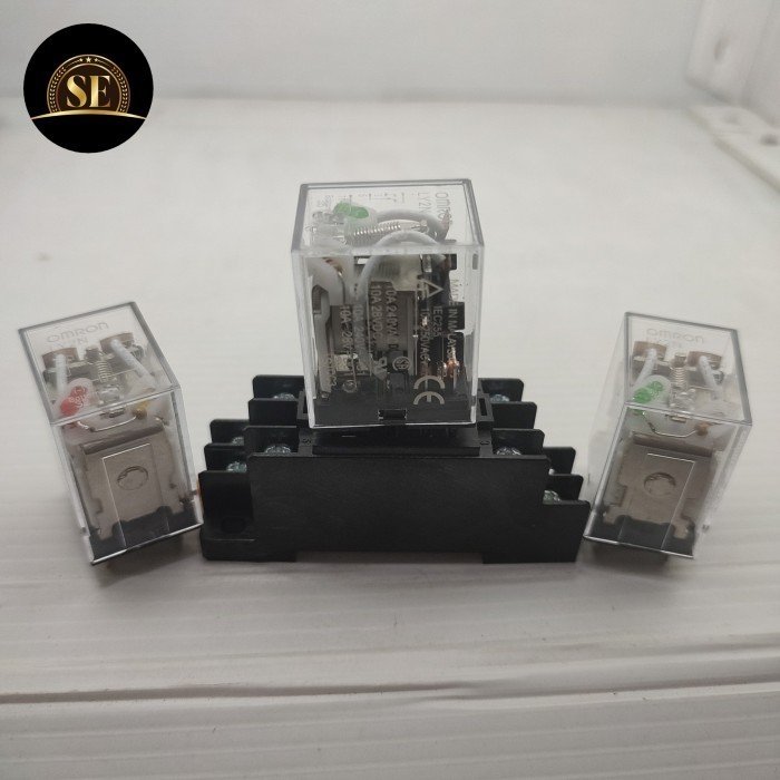 Jual READY Relay Omron LY2N LY2-N 8 Pin Kaki 220VAC 24DC 12VDC Socket PTF08A-E | Shopee Indonesia