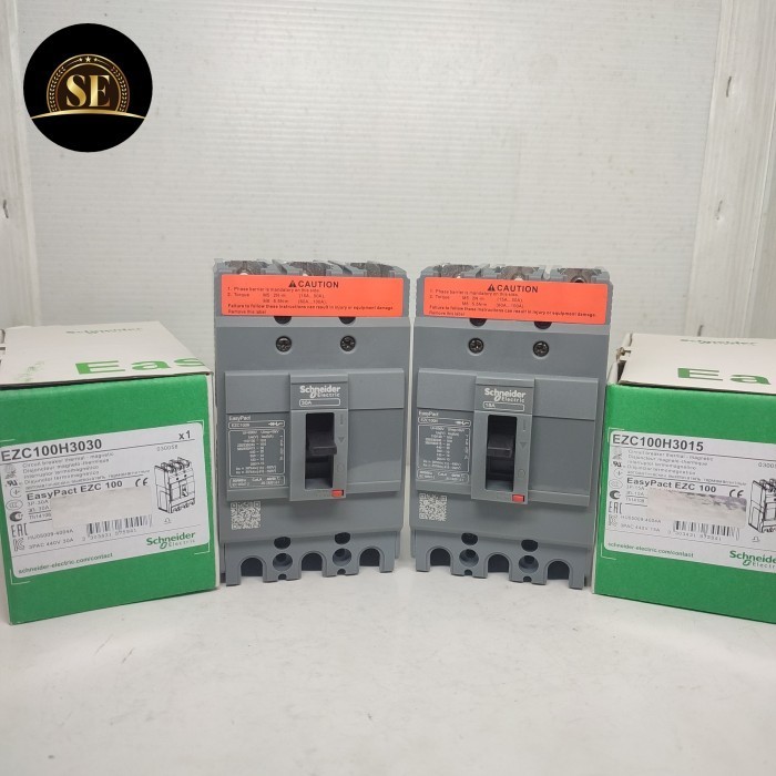 Jual READY MCCB Breaker Schneider Elektrik EZC100H 3P 40A 30A 25A 20A 15A 3phase | Shopee Indonesia