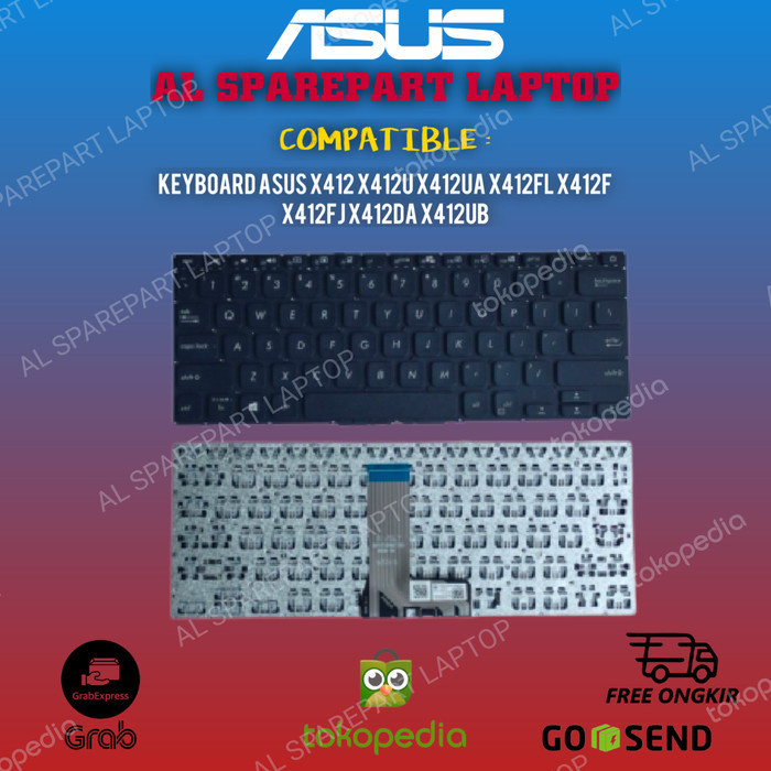 Jual KEYBOARD ASUS VIVOBOOK 14 A412 A412F A412U A412D power | Shopee Indonesia