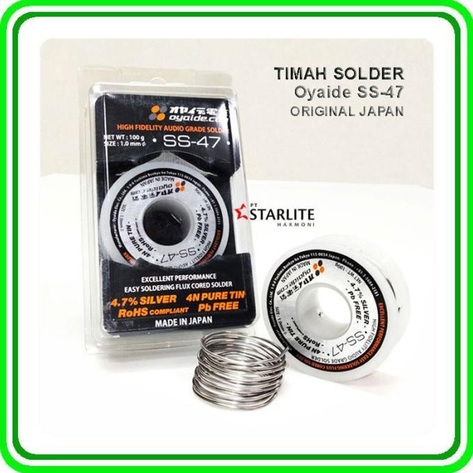 Jual Best! Timah Solder Silver Solder Oyaide Jepang SS-47 - per meter ...