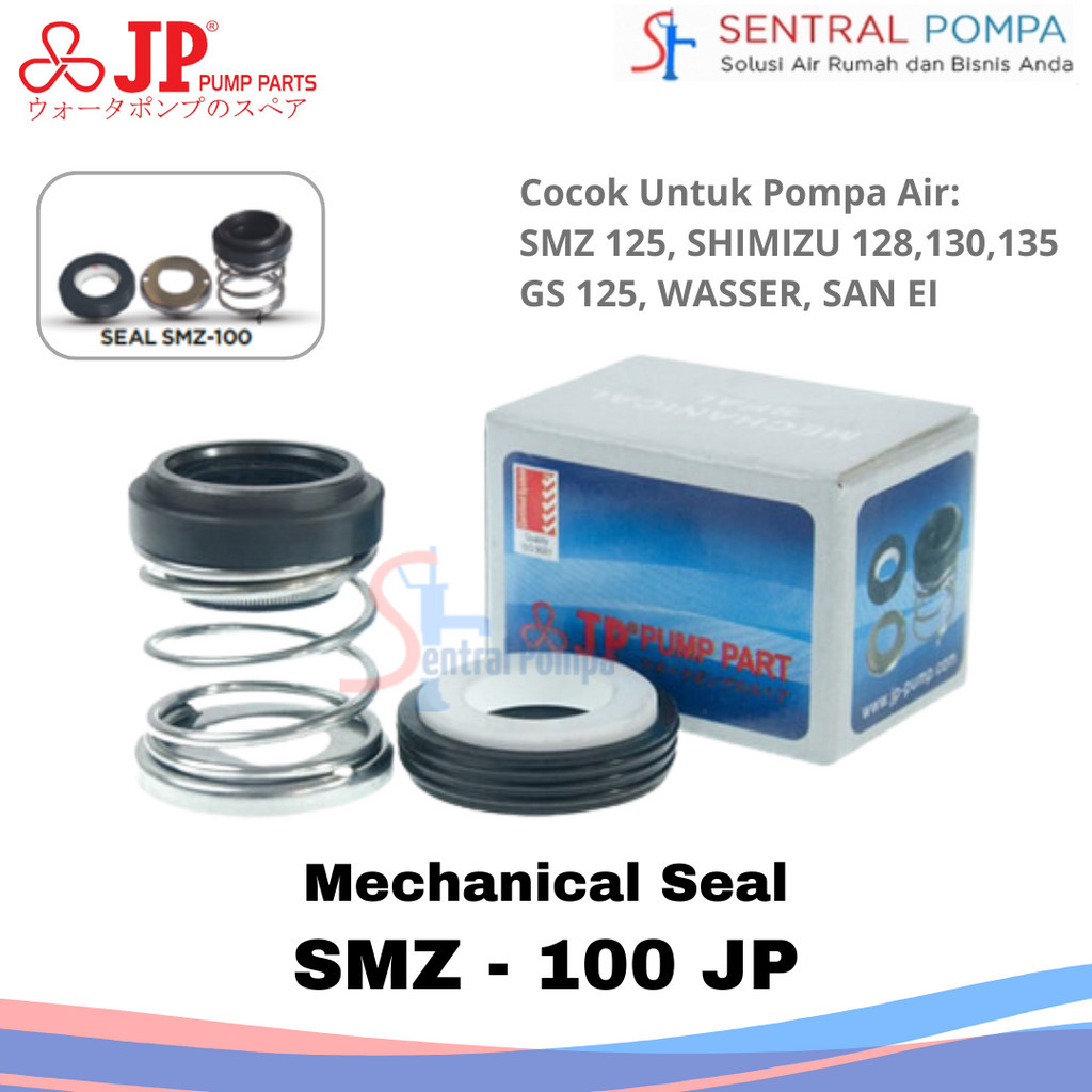 Jual Seal SMZ 100 JP Mechanical Seal / Shaft Seal SMZ-100 sil Pompa Air Shimizu Wasser San-Ei ...