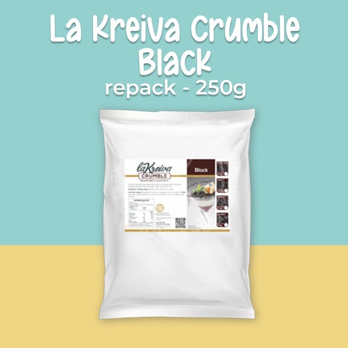 Jual LA KREIVA BLACK CRUMBLE UNTUK TOPPING REPACK 250G | Shopee Indonesia