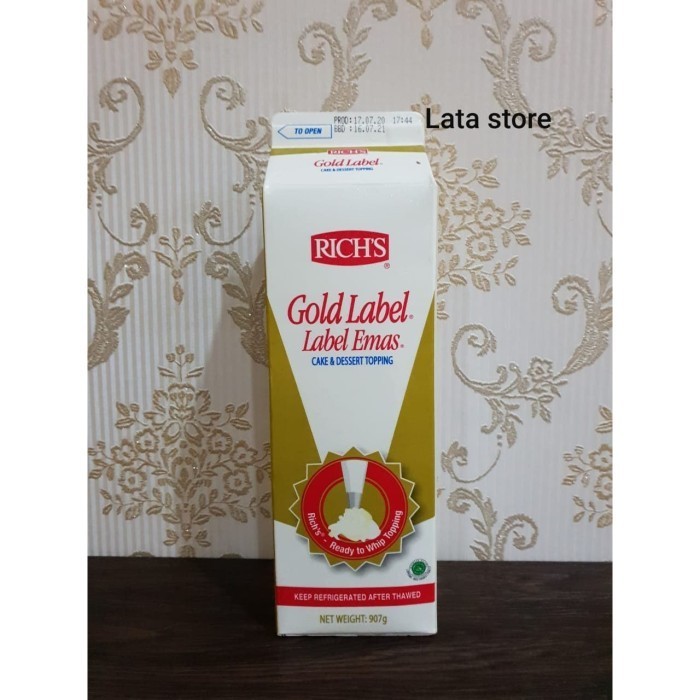 Jual GOLD LABEL WHIPPING CREAM 907 G | Shopee Indonesia