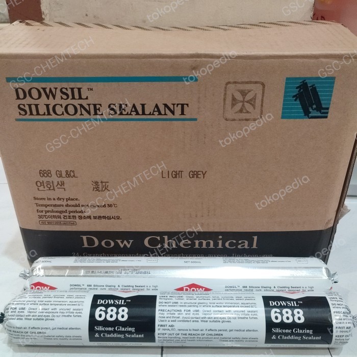 Jual DOWSIL 688 SILICONE SEALANT 600ML (LIGHT GREY) | Shopee Indonesia