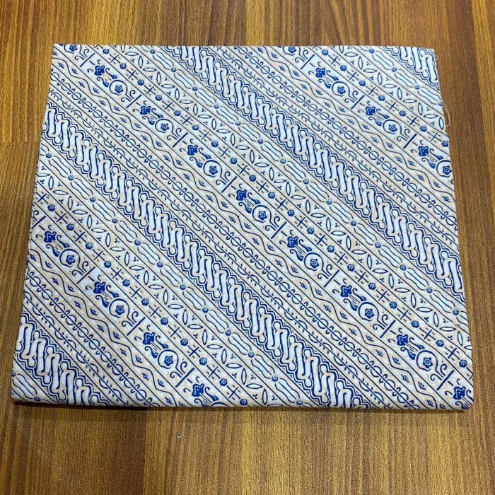Jual Kain Batik Cap Motif Udan Liris Warna Indigo Alam Jogja Solo ...