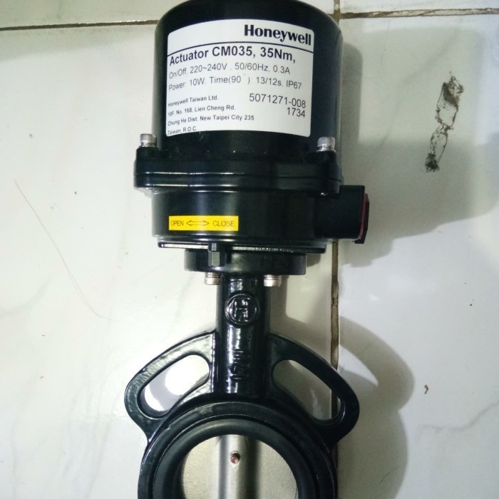 Jual Motorize Butterfly Valve On Off DN65 2,5" 2,5inch Honeywell V4 Motoris | Shopee Indonesia