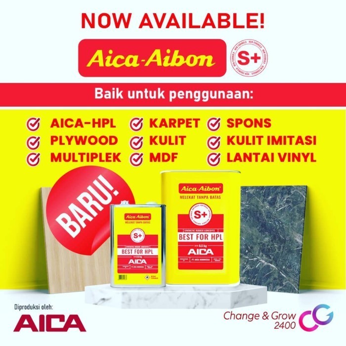 Jual Lem Aica Aibon 7 / 10 Kg Lem Kuning Hpl Kayu Busa Karet Kulit Fox 168 Terlaris | Shopee ...