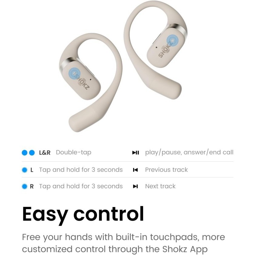 Jual Shokz OpenFit Open Fit Open-Ear TWS True Wireless Bluetooth ...