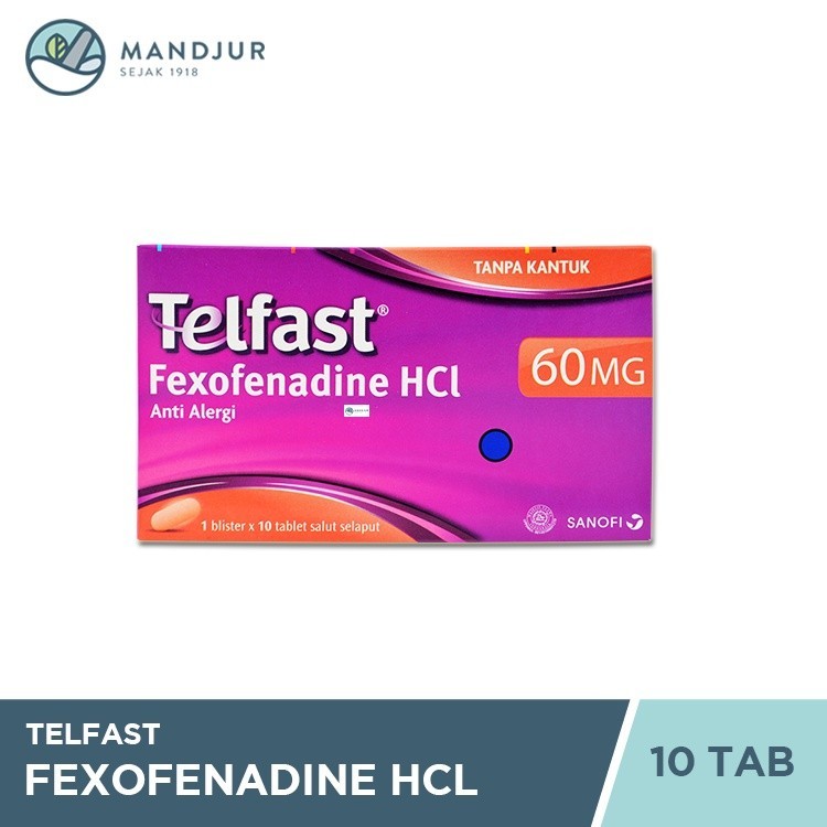 Jual Telfast 60 Mg 10 Tablet - Obat Rhinitis Alergi | Shopee Indonesia