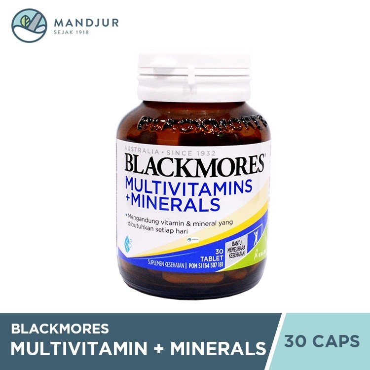Jual Blackmores Multivitamin & Minerals - Isi 30 Tablet | Shopee Indonesia