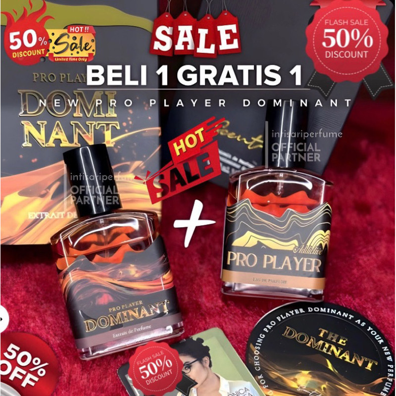 Jual L37 BELI 1 GRATIS 1 PREMIUM PARFUM PRO PLAYER + DOMINANT - 35ML ...