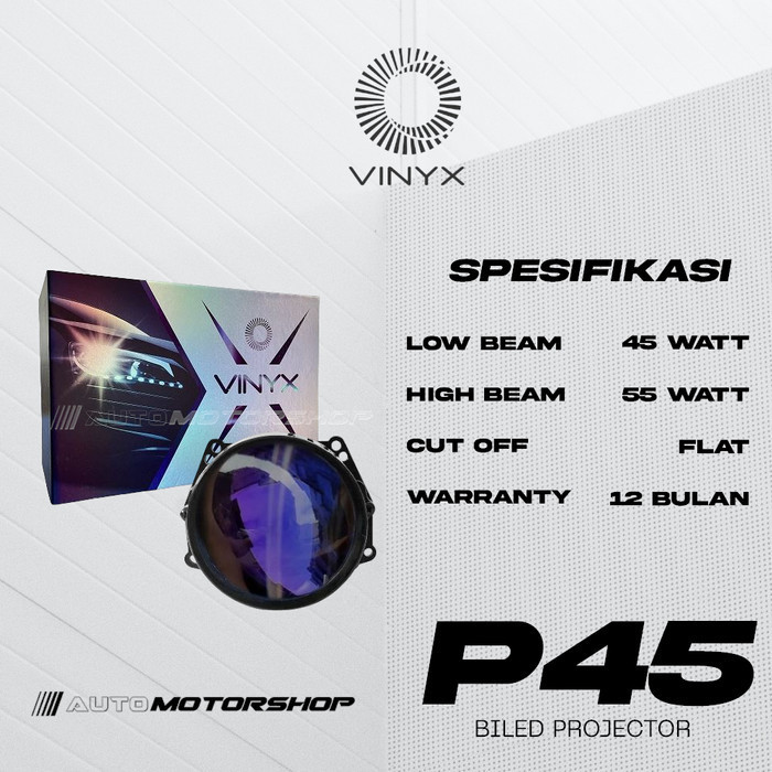 Jual Projie Proji Projector Biled Vinyx P45 3 Inch 45W Original ...