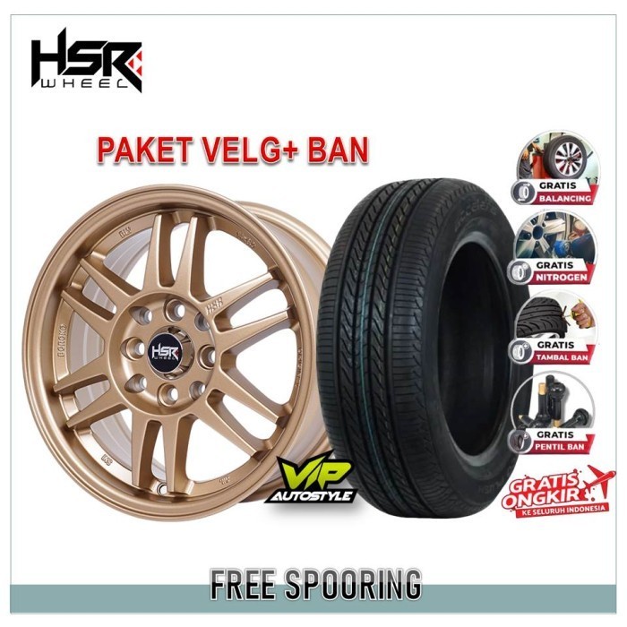 Jual BARU!! Paket Velg R14 Mobil Xenia Ring 14 HSR Racing PLUS BAN ...