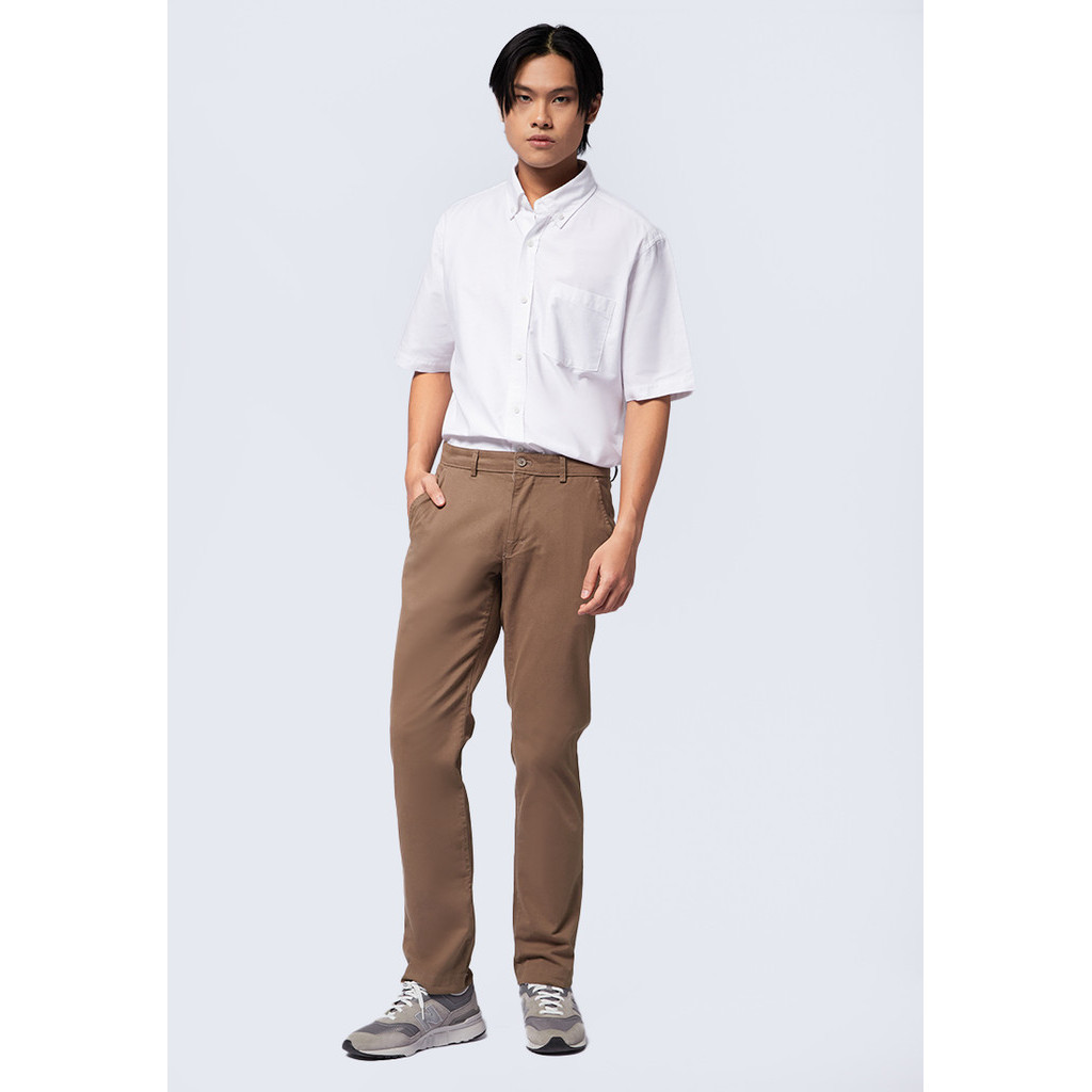 Jual Executive Slim Fit Chinos Pants Sand | Shopee Indonesia