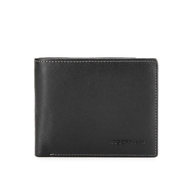 Jual Obermain Dompet Pria CYRUS SHORT WALLET FLIP EX COM Black OBW699BK ...