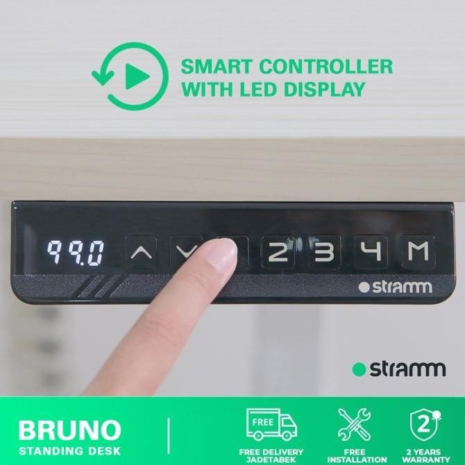 Jual Meja Kerja Adjustable Standing Desk Stramm Bruno SF | Shopee Indonesia