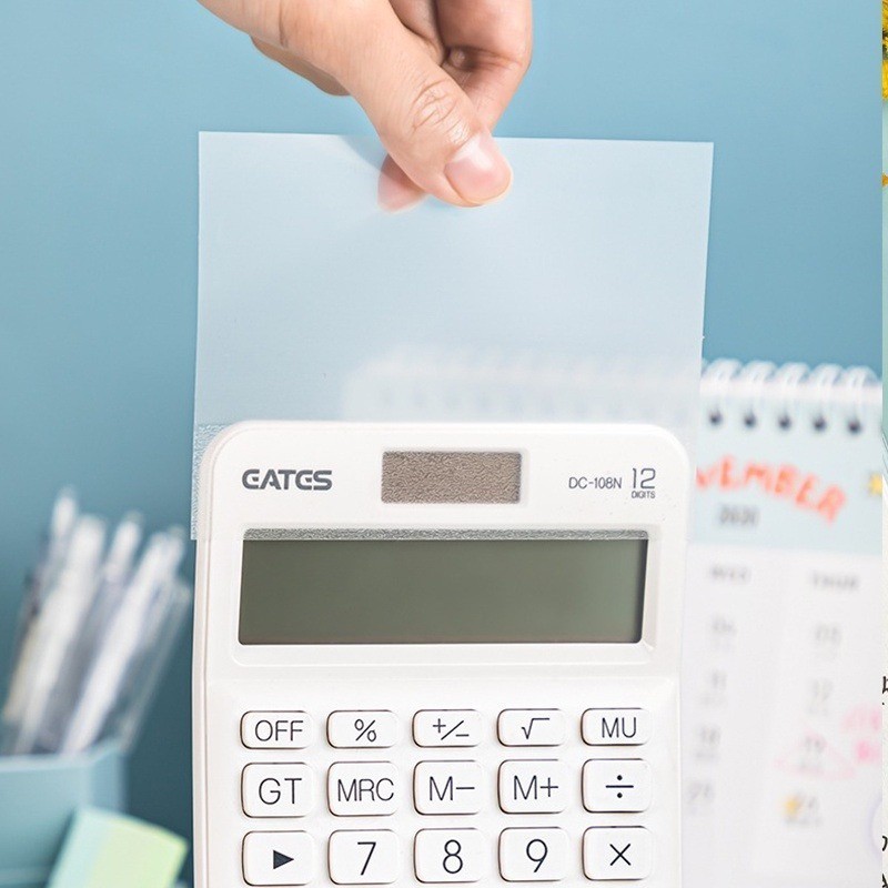 Jual NGZ Set Kertas Notes Transparan 50 Lembar Label Stickers PET Tahan ...