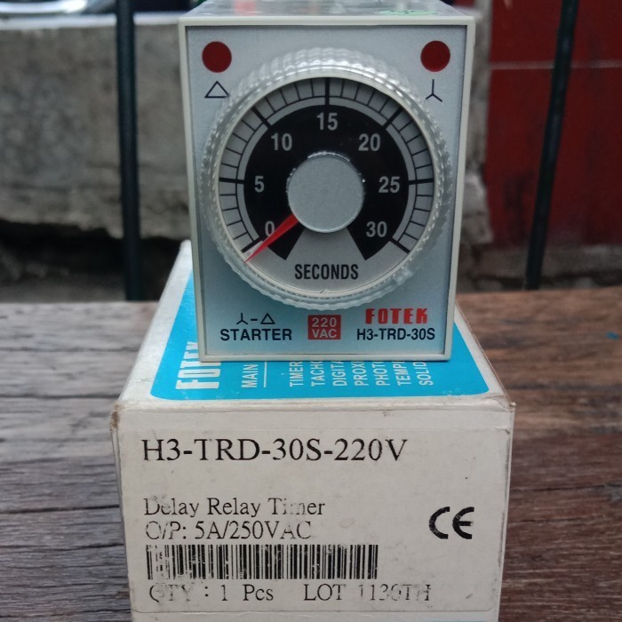 Jual TIMER FOTEK H3-TRD-30S 220V / timer fotek h3-30s 220v | Shopee ...