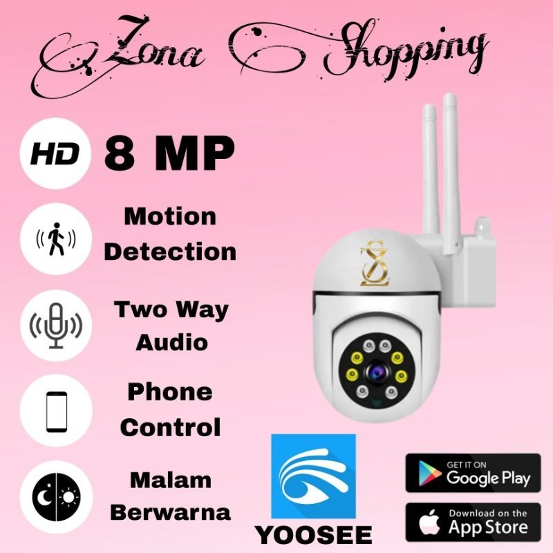 Jual IP Kamera Yoosee 8MP CCTV Speed Dome Mini Camera Wireless Yoosee ...