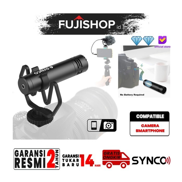 Jual Synco Mic-M1 On-Camera Shotgun Microphone | Shopee Indonesia