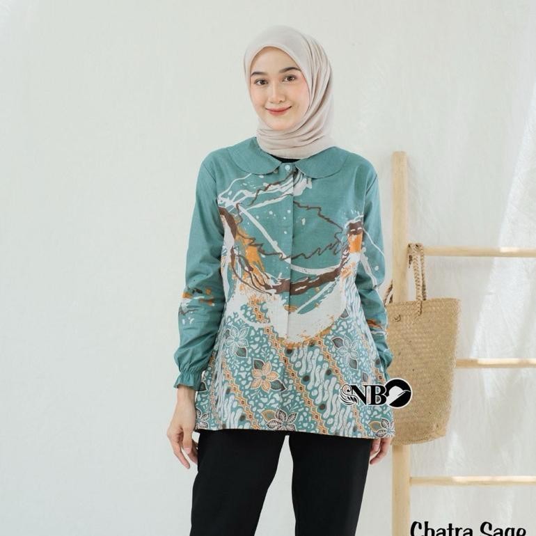 Jual Discount Baju Batik Wanita Modern Monalisa Genes M,L,Xl Asli ...