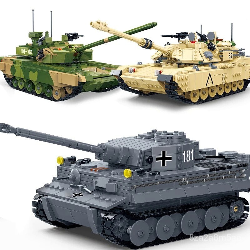 Jual Mainan Konstruksi Model Militer Harimau I Tank Panzer Gean M1A2 ...