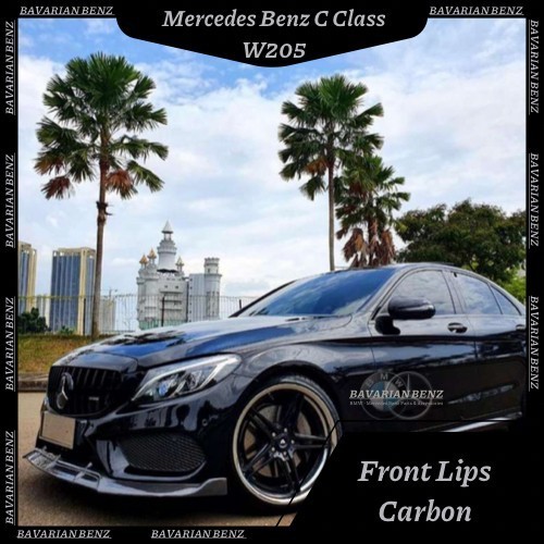 Jual FRONT LIPS CARBON MERCEDES BENZ C CLASS W205 C200 C250 AMG 2015 ...