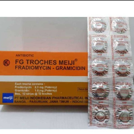 Jual FG TROCHES MEIJI 1 STRIP ISI 10 TABLET / AMANDEL / SAKIT ...