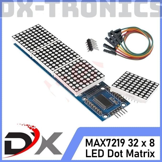 Jual Trend - MAX7219 LED Dot Matrix Module MAX 7219 4-IN-1 32X8 Running ...