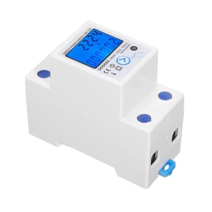 Jual Meteran Listrik Digital Din Rail Kwh Meter Single Phase 230V - Dds668 | Shopee Indonesia