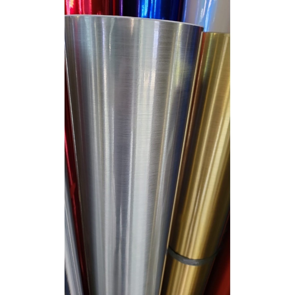 Jual Ready Sticker Oyama Hairline Silver brush L126cm x P50cm | Shopee ...