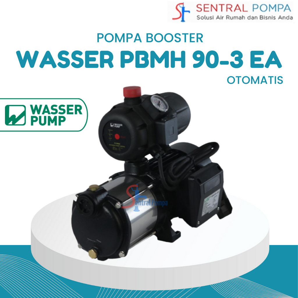 Jual Wasser PB-MH 90-3 EA Pompa Booster Multistage Otomatis PBMH 90-3EA Pompa Air Pendorong ...
