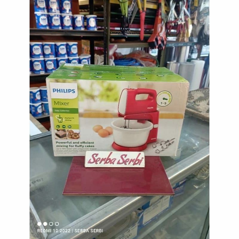 Jual PROMO!!! STAND MIXER PHILIPS HR1559 MERAH PENCAMPUR DAN PENGOCOK ...