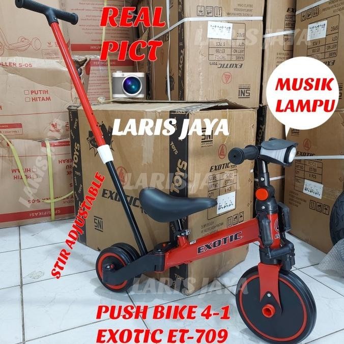 Jual Push Bike Dorongan Exotic Et709 Balance Bike Exotic Roda Tiga ...