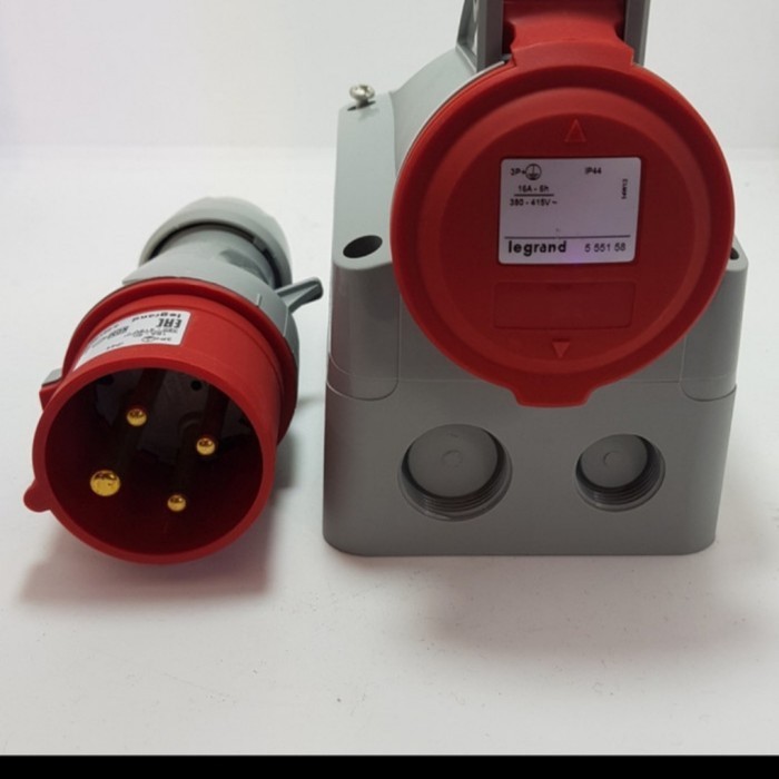 Jual Surface Mounting Socket 16A 4 Pin 3P +E | Shopee Indonesia